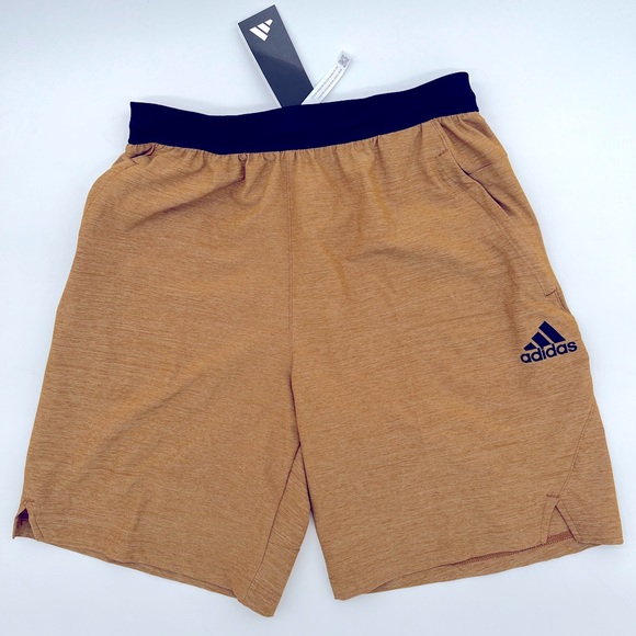 adidas | Shorts | Adidas Mens Axis Knit Shorts Bronze Stratawhite ...
